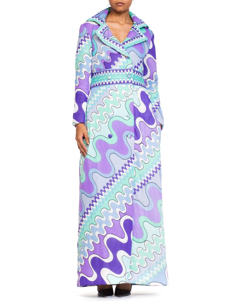 1970s Emilio Pucci Psychedelic Print Coat at 1stDibs
