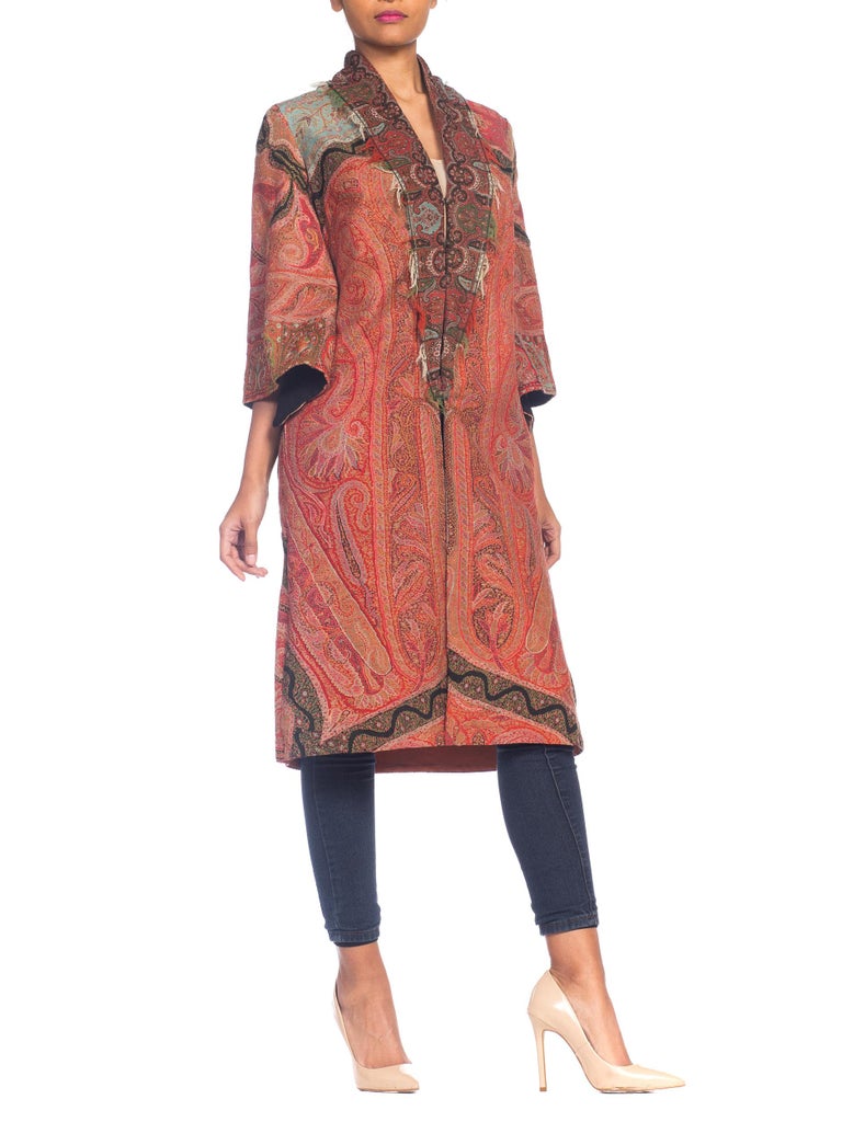 MORPHEW COLLECTION Hand Embroidered Coat Made From Antique Victorian ...