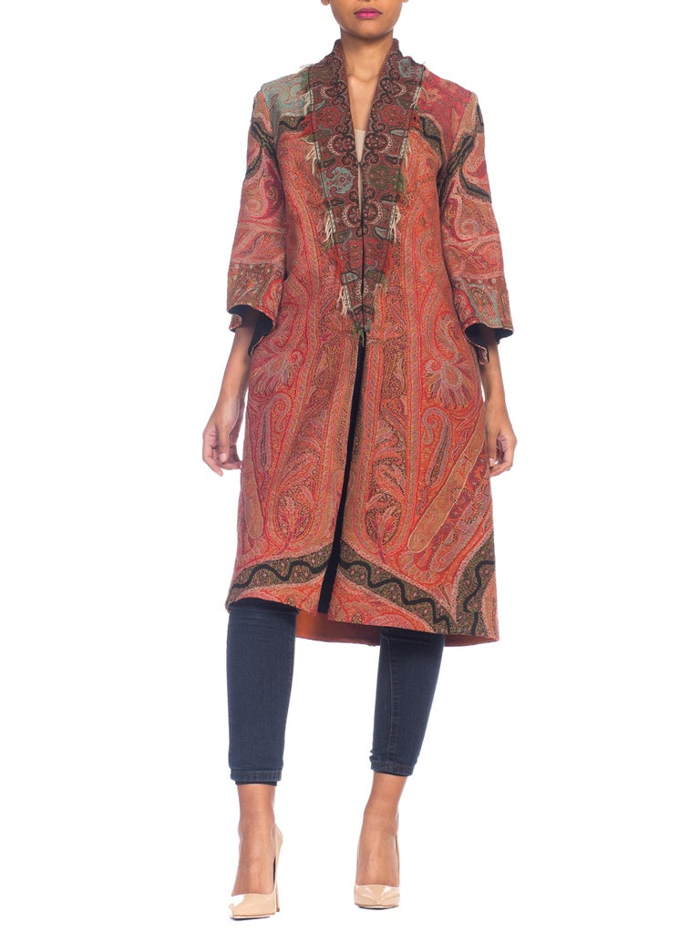 MORPHEW COLLECTION Hand Embroidered Coat Made From Antique Victorian ...