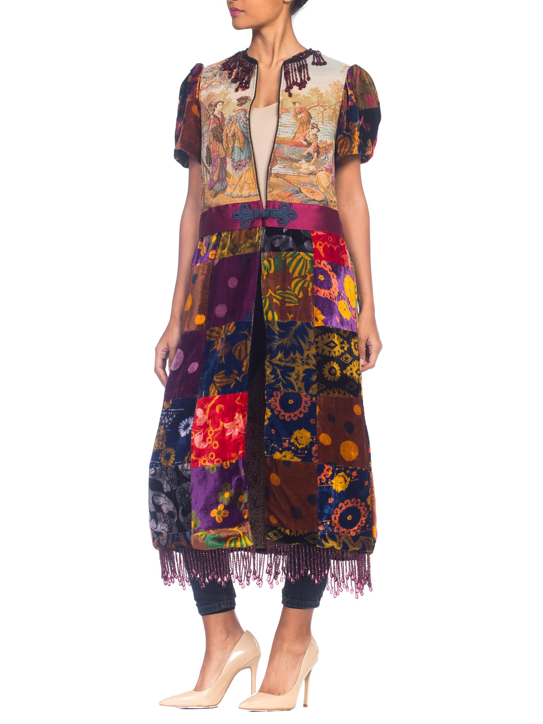 MORPHEW COLLECTION 1970S Patchwork Velvet and Japanese Musicians ...