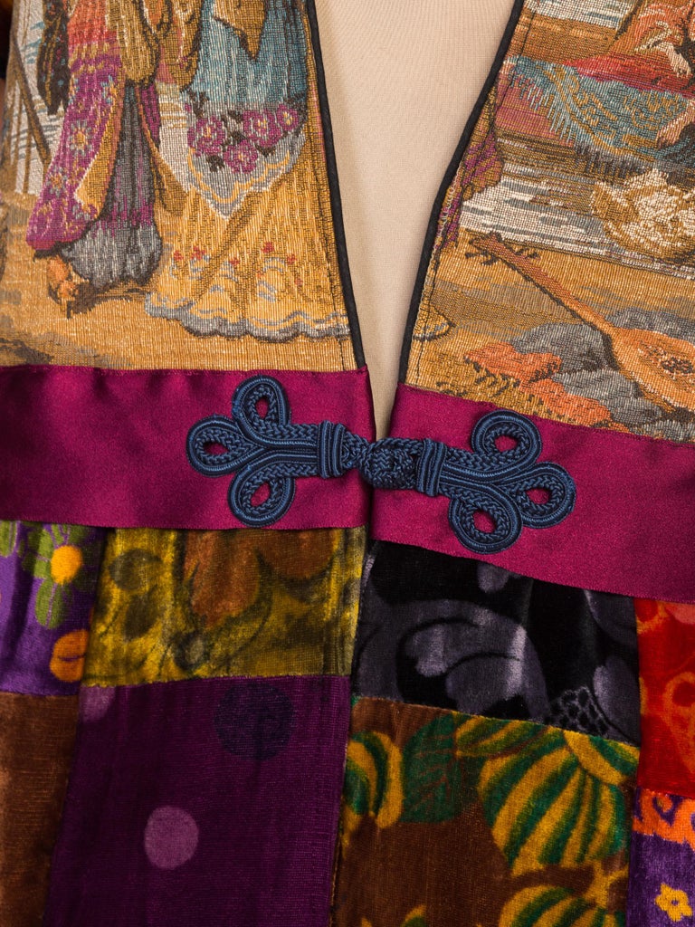 MORPHEW COLLECTION 1970S Patchwork Velvet and Japanese Musicians ...