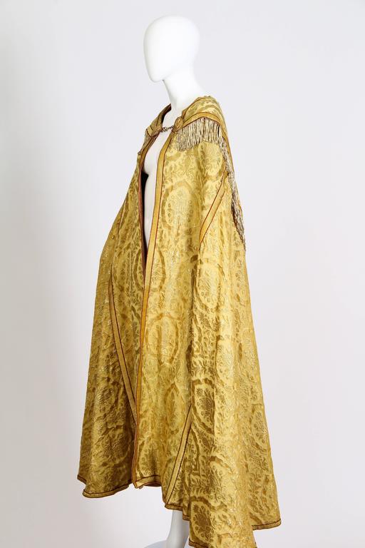 Antique Gold Cape at 1stDibs | gold capes, gold lame cape