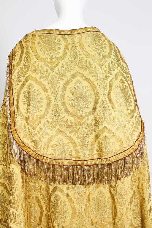 Antique Gold Cape at 1stDibs | gold capes, gold lame cape