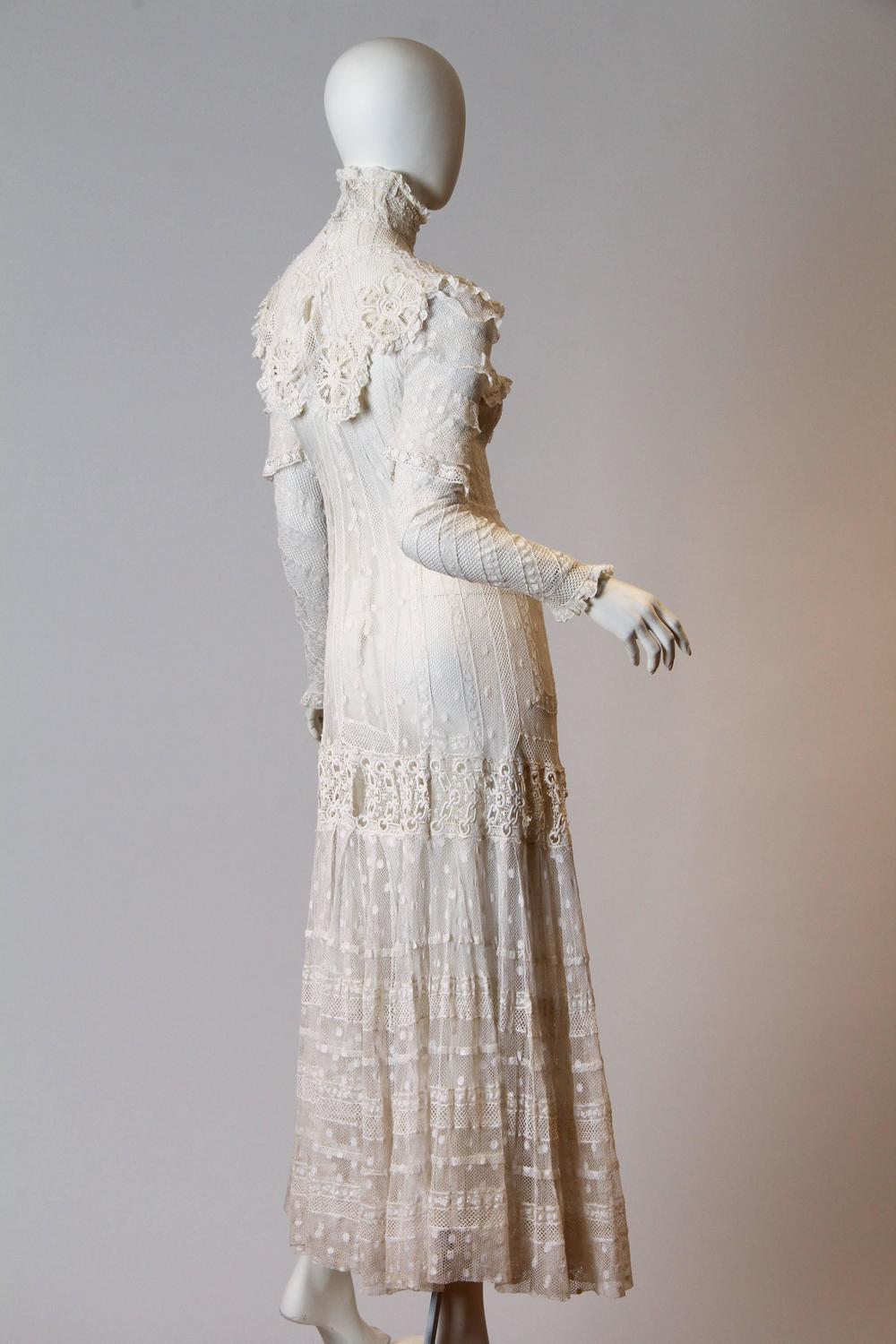 Late Victorian Lace Tea Dress at 1stdibs