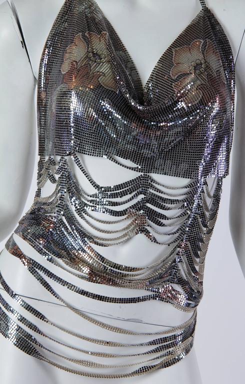 Deconstructed Backless Metal Mesh Top From Japan at 1stDibs
