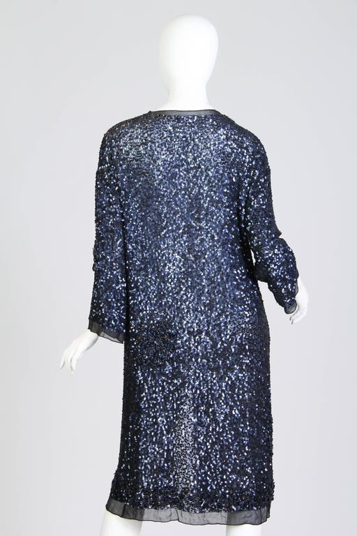 Fully Beaded Chiffon Evening Duster at 1stDibs