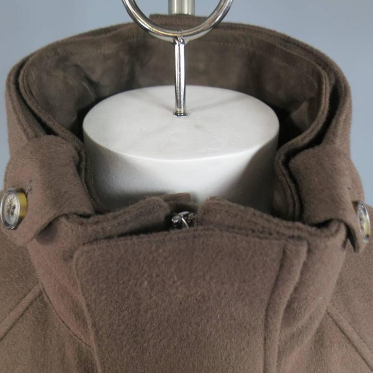Men's LORO PIANA 42 Brown Cashmere Drawstring Parka ICER Strom System ...