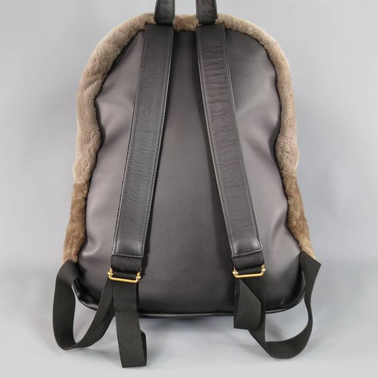 MARC JACOBS Taupe Brown Beaver Fur and Leather Backpack at 1stDibs ...