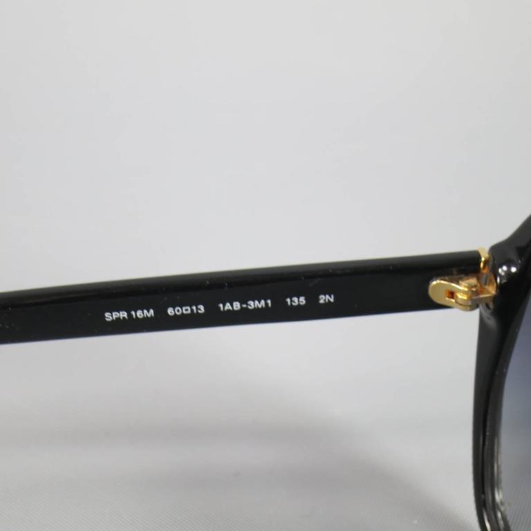 PRADA Black Acetate Oversized Square Frame Sunglasses at 1stDibs ...