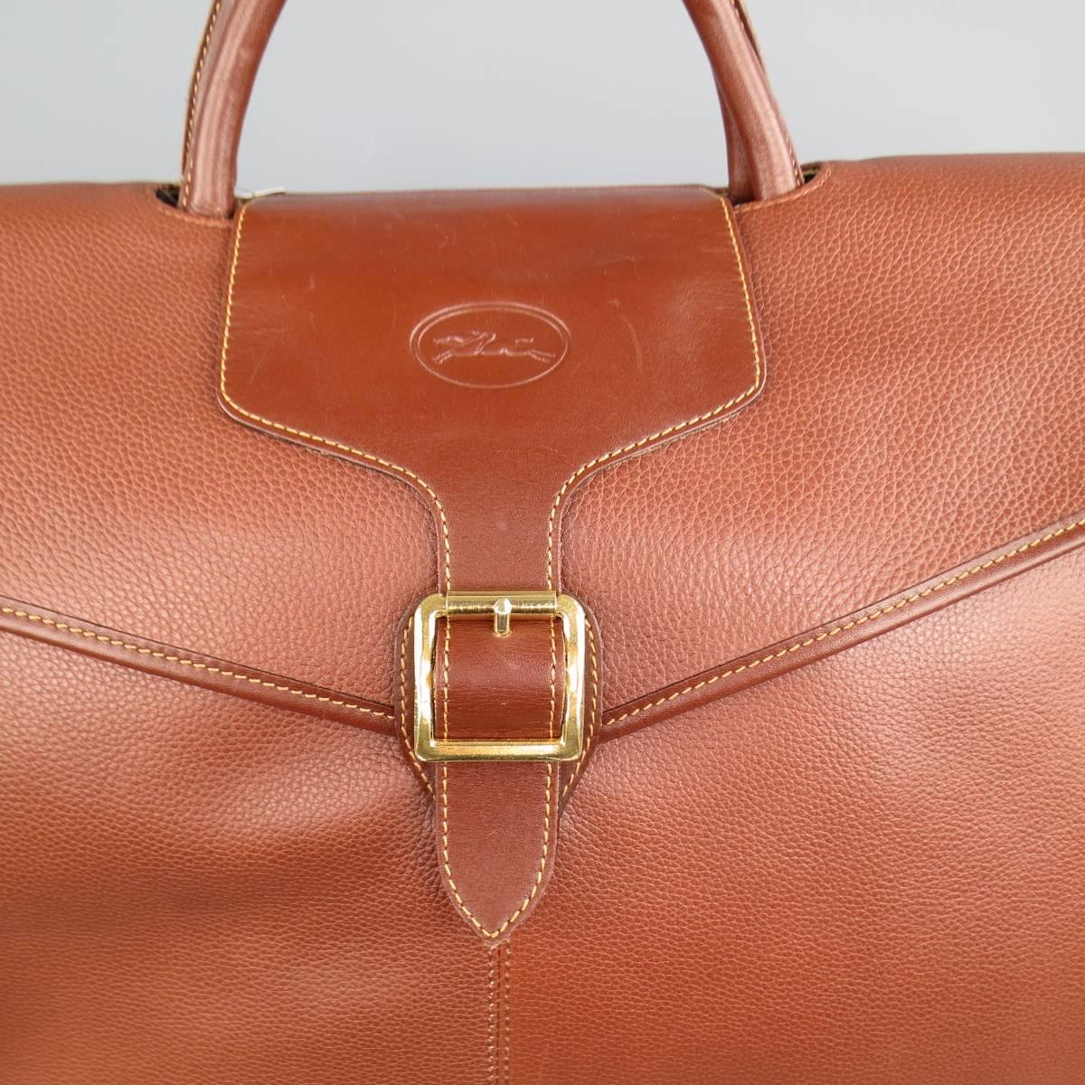 LONGCHAMP Tan Leather Large Carry-On Bag at 1stDibs | longchamp tan ...