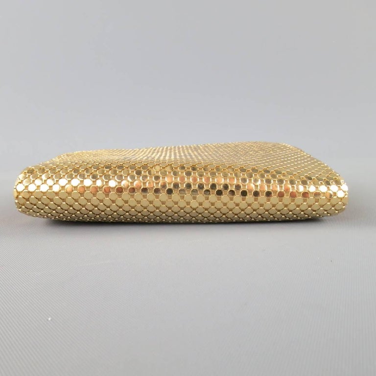 Vintage LIVINGSTON Bros. Gold Metal Chainmail Mesh Coin Purse Wallet at ...