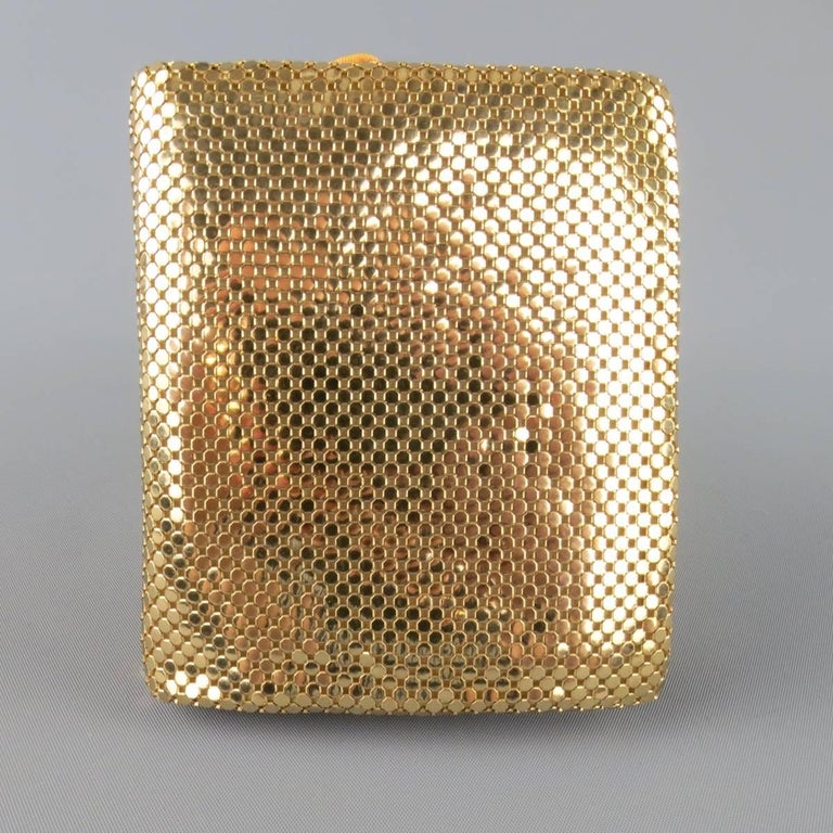 Vintage LIVINGSTON Bros. Gold Metal Chainmail Mesh Coin Purse Wallet at ...