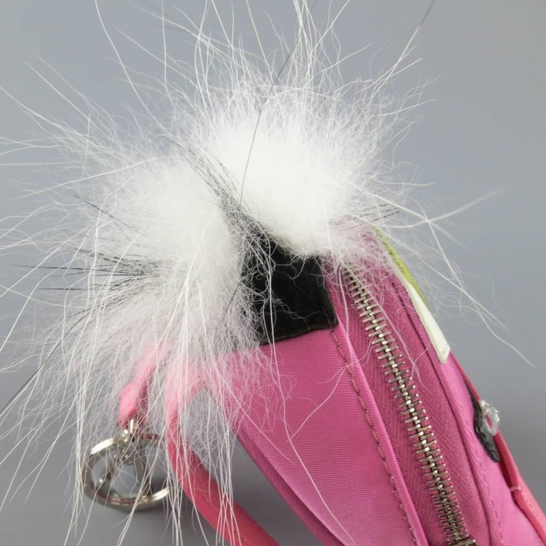 FENDI Pink Monster Micro Backpack Keychain Charm For Sale at 1stDibs ...