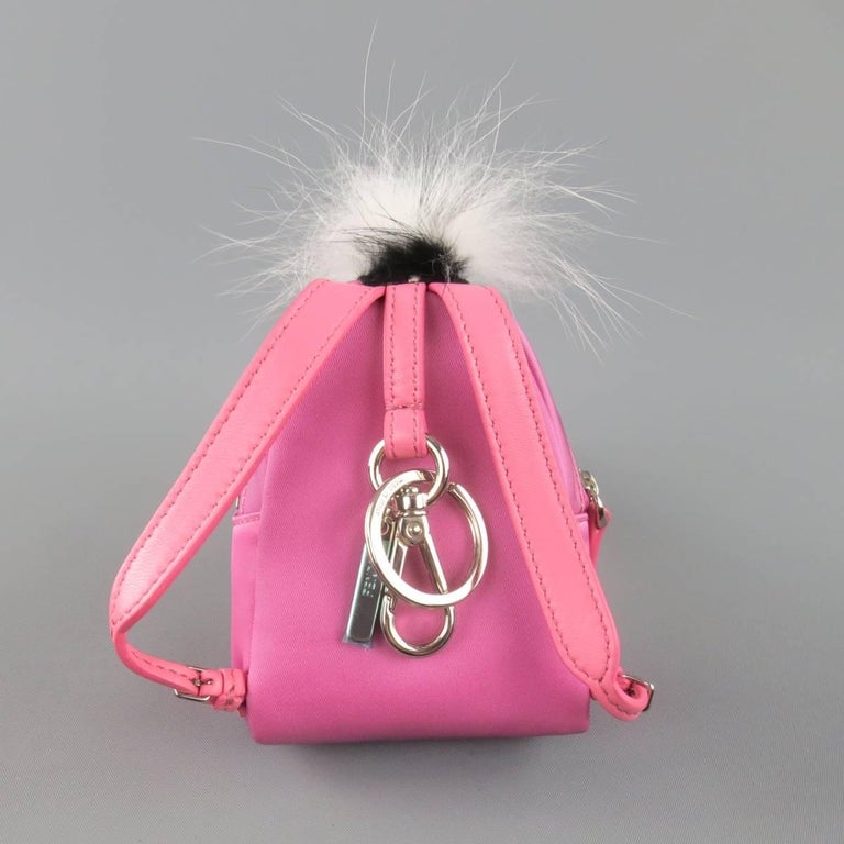 FENDI Pink Monster Micro Backpack Keychain Charm For Sale at 1stDibs ...