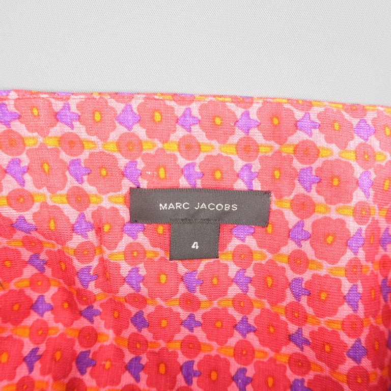 MARC JACOBS Red M Floral Print Cotton Flower Sash Belt at 1stDibs | red ...
