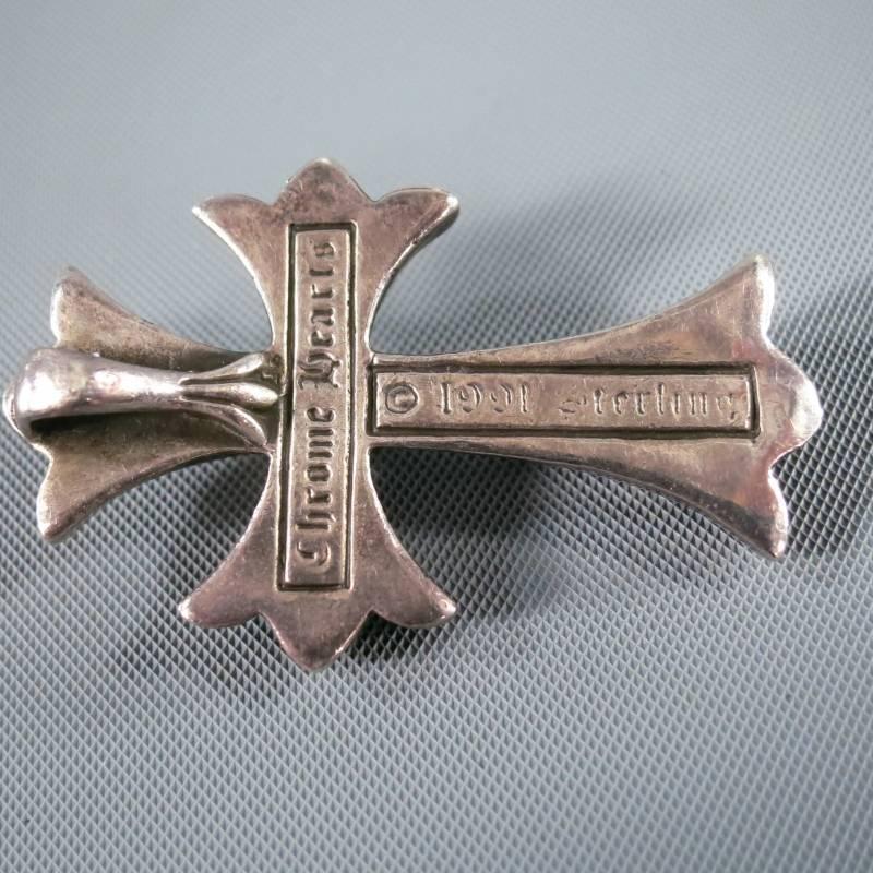 CHROME HEARTS Sterling Silver Engraved Cross Pendant at 1stdibs CHROME HEARTS Sterling Silver Engraved Cross Pendant at 1stdibs