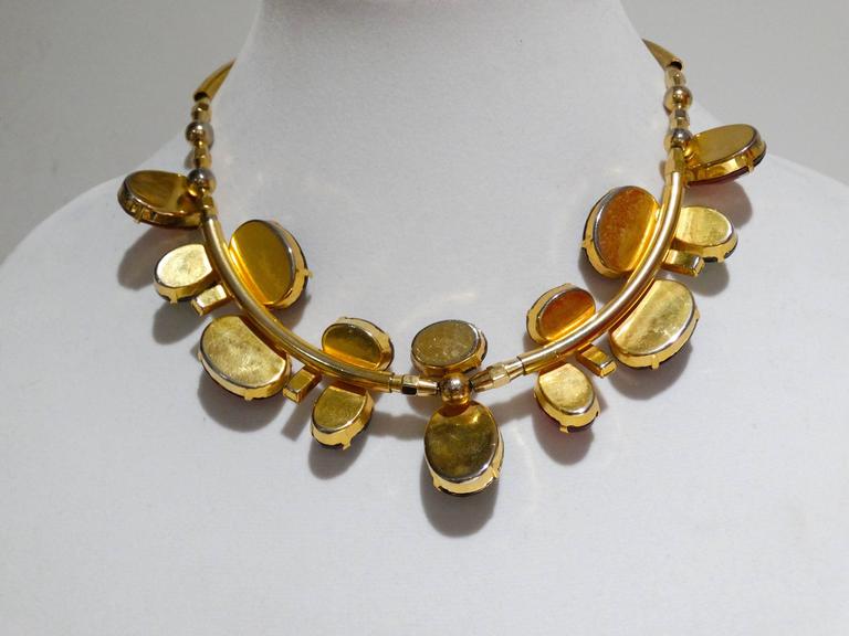 Emilio Pucci Gem Collar Necklace, 1980s For Sale at 1stDibs