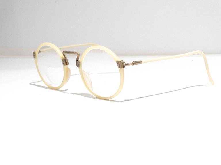 1990s Jean Paul Gaultier Round Frame Glasses at 1stDibs