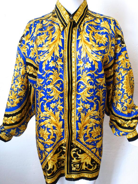 1994 VERSACE CLASSIC V2 Silk Shirt BAROCCO print at 1stDibs | versace ...