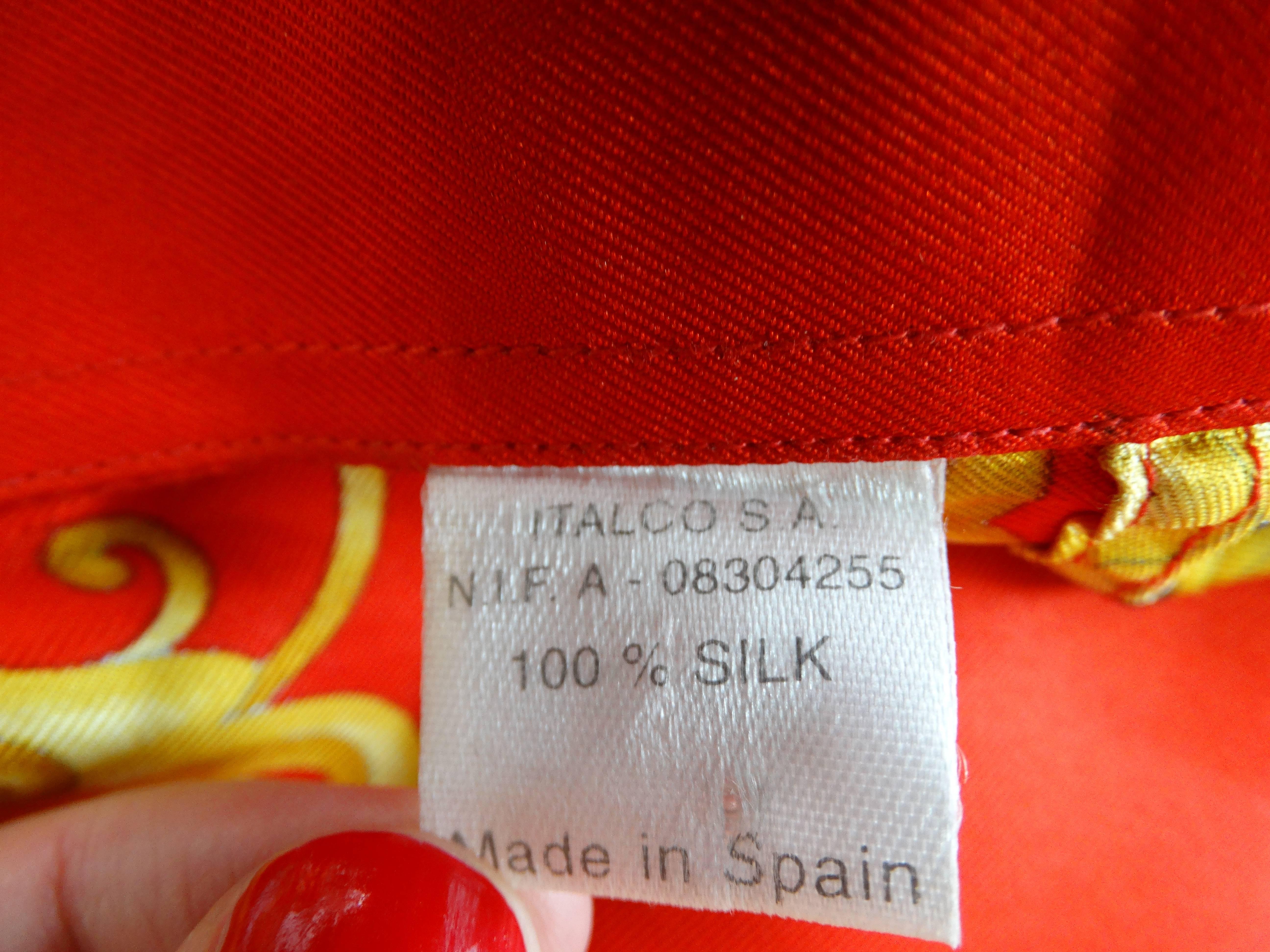 1990s Gianni Versace Classic V2 "Jester" Print Blouse at 1stDibs ...