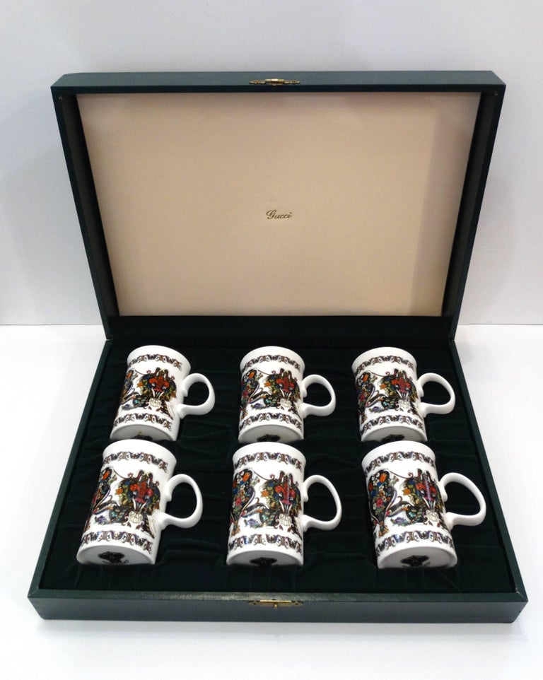 1980s Gucci China Tea Set w/ Box at 1stDibs | gucci china set, gucci ...