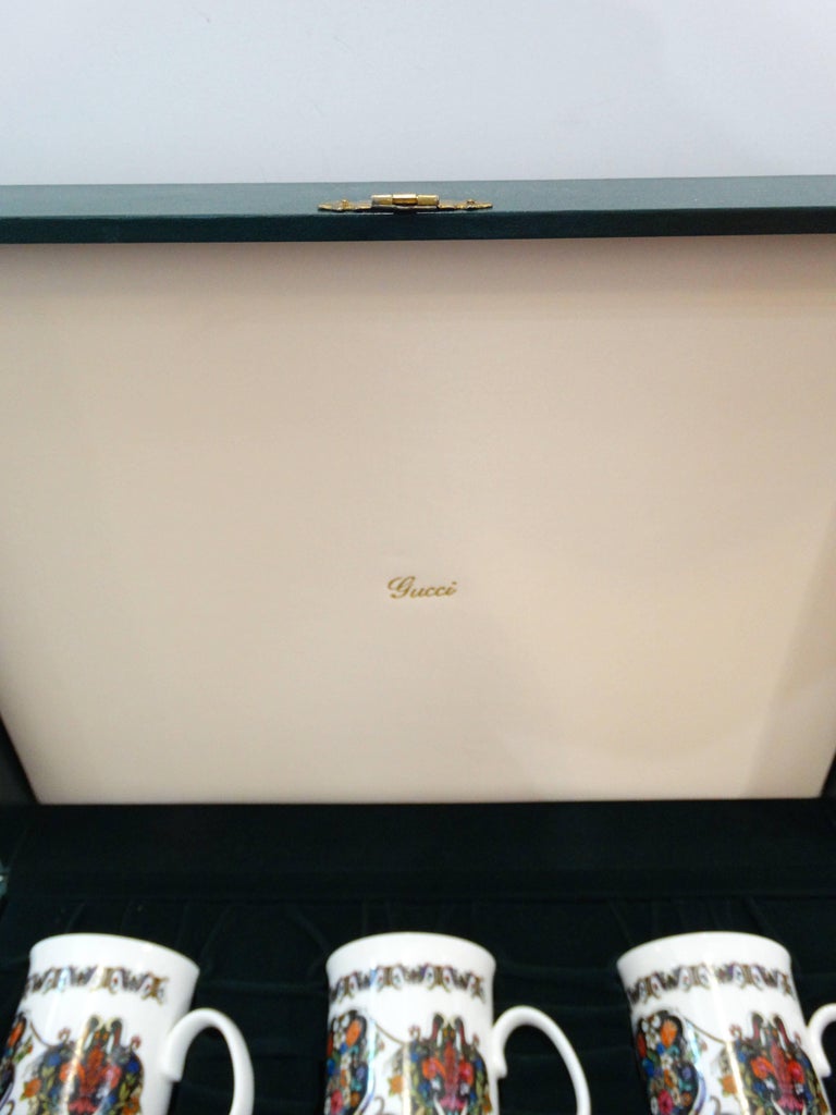 1980s Gucci China Tea Set w/ Box at 1stDibs | gucci china set, gucci ...