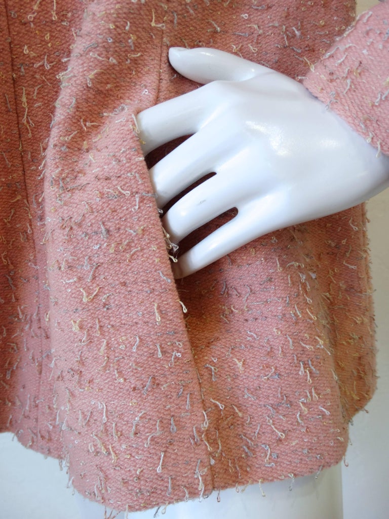 Chic 1990s Chanel Ruffle Jacket and Matching Crossbody Bag Set at ...