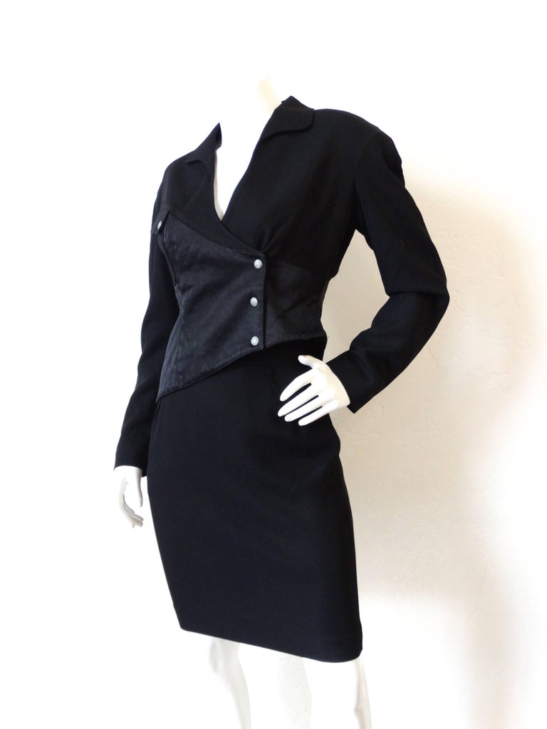 1980s Thierry Mugler Asymmetrical Suit Set For Sale at 1stDibs ...