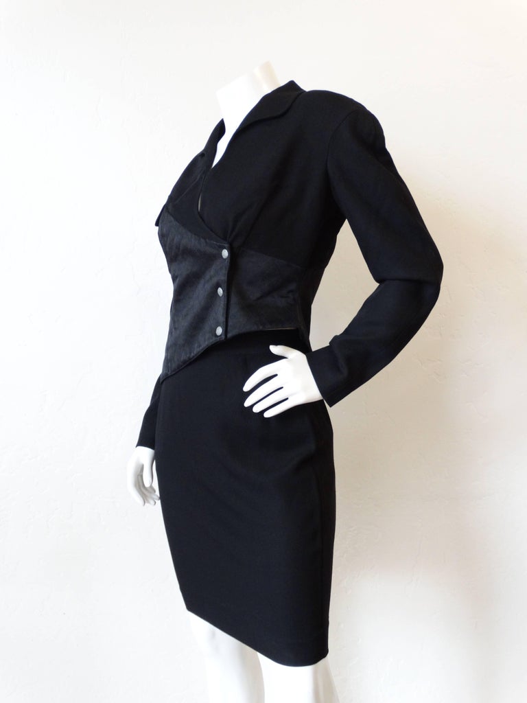 1980s Thierry Mugler Asymmetrical Suit Set For Sale at 1stDibs ...