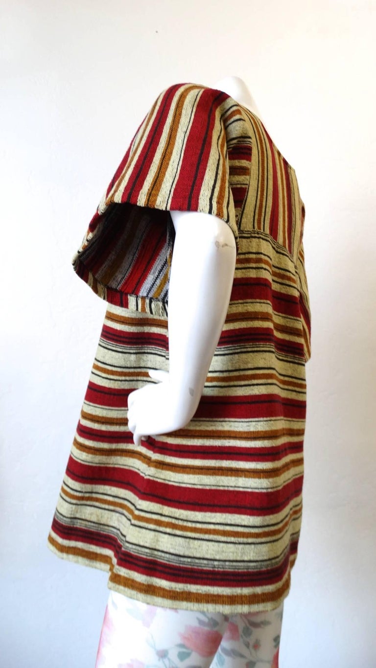 Rikma Striped Bell Sleeve Blouse, 1970s at 1stDibs