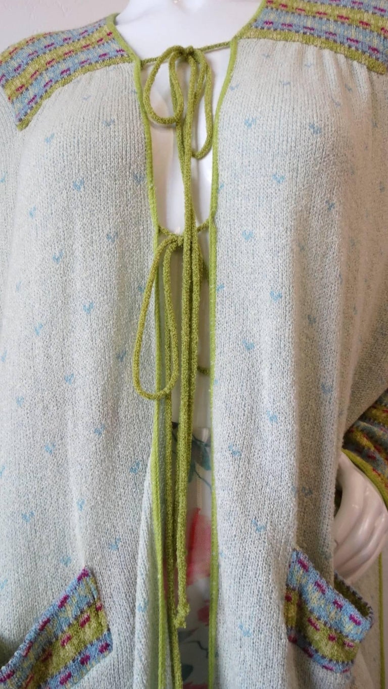 Bill Gibb Knit Duster Jacket, 1970s at 1stDibs | knit duster coat