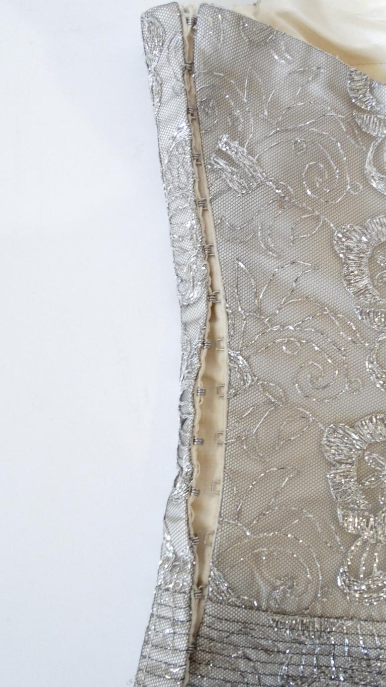 1990s Christian Dior Boutique Silver Bustier Corset at 1stDibs ...