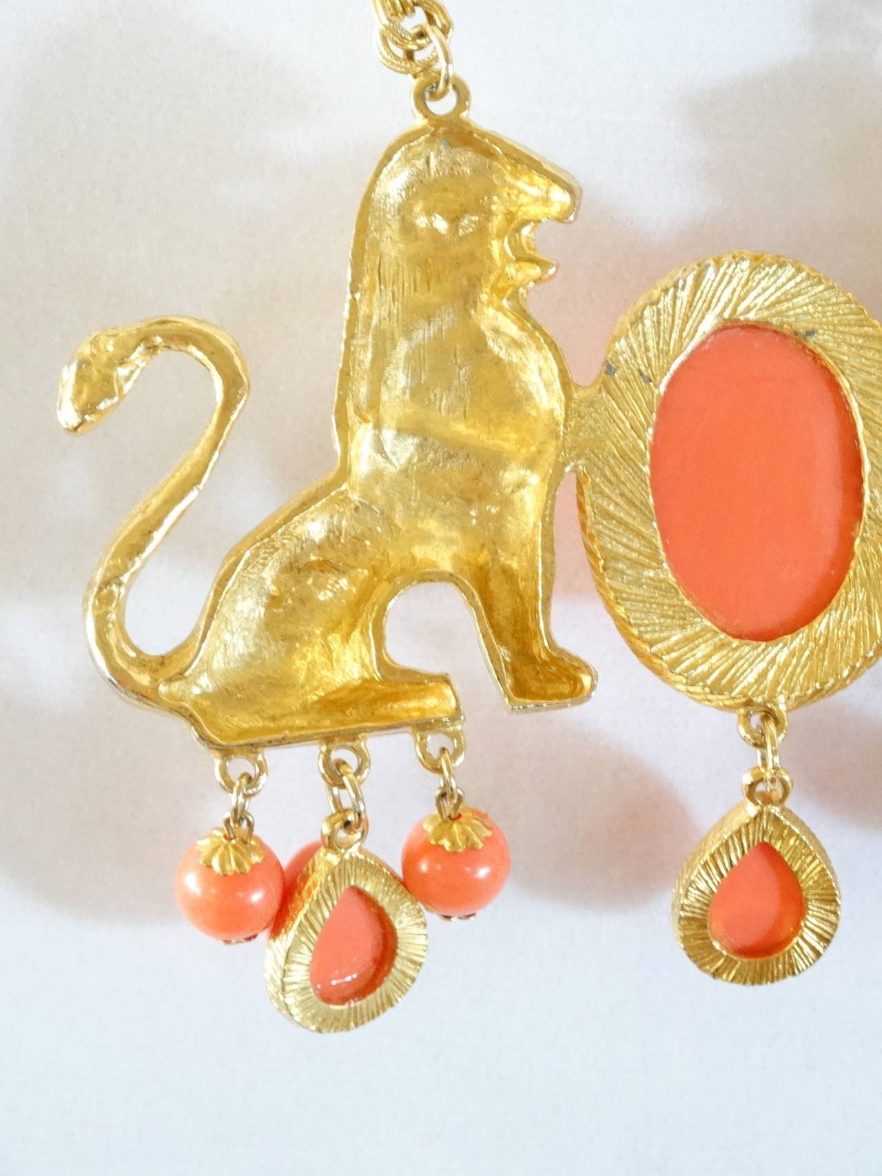 1970s Donald Stannard Twin Lion Necklace at 1stDibs | donald stannard ...