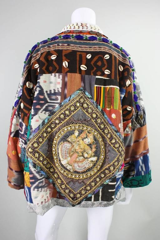 1980's Laise Adzer Patchwork Jacket For Sale at 1stDibs