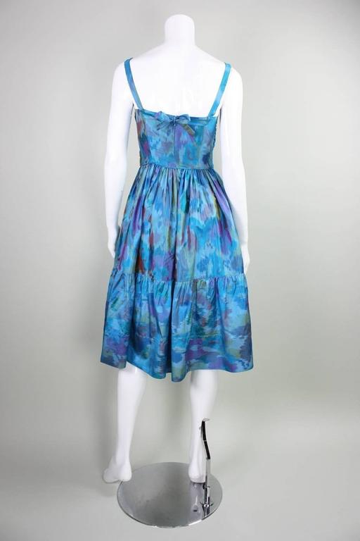 1990's Tracy Feith Ikat Cocktail Dress For Sale at 1stDibs