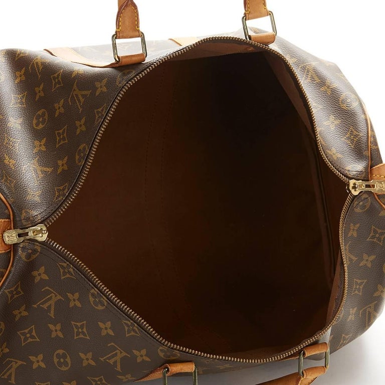 1990 Louis Vuitton Brown Coated Monogram Canvas Vintage Keepall 50 at 1stDibs | louis vuitton ...