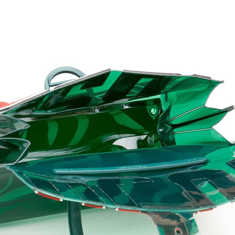 2017 Delvaux Green Tinted Vinyl 1829 Hero Brilliant MM at 1stDibs ...