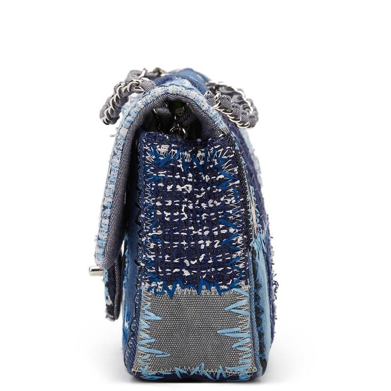 2015 Chanel Blue Denim Patchwork Flap Bag at 1stDibs | chanel denim ...
