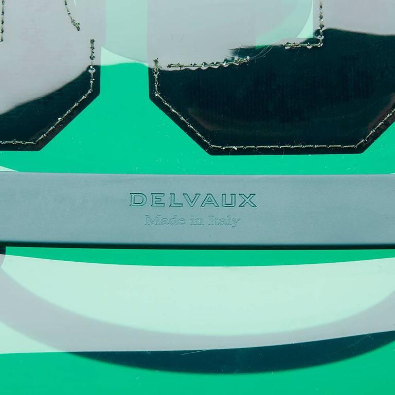 2017 Delvaux Green Tinted Vinyl 1829 Hero Brilliant MM at 1stDibs ...