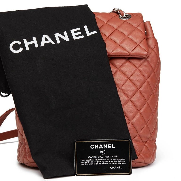 2016 Chanel Brick Brown Quilted Lambskin Small Urban Spirit Backpack at ...