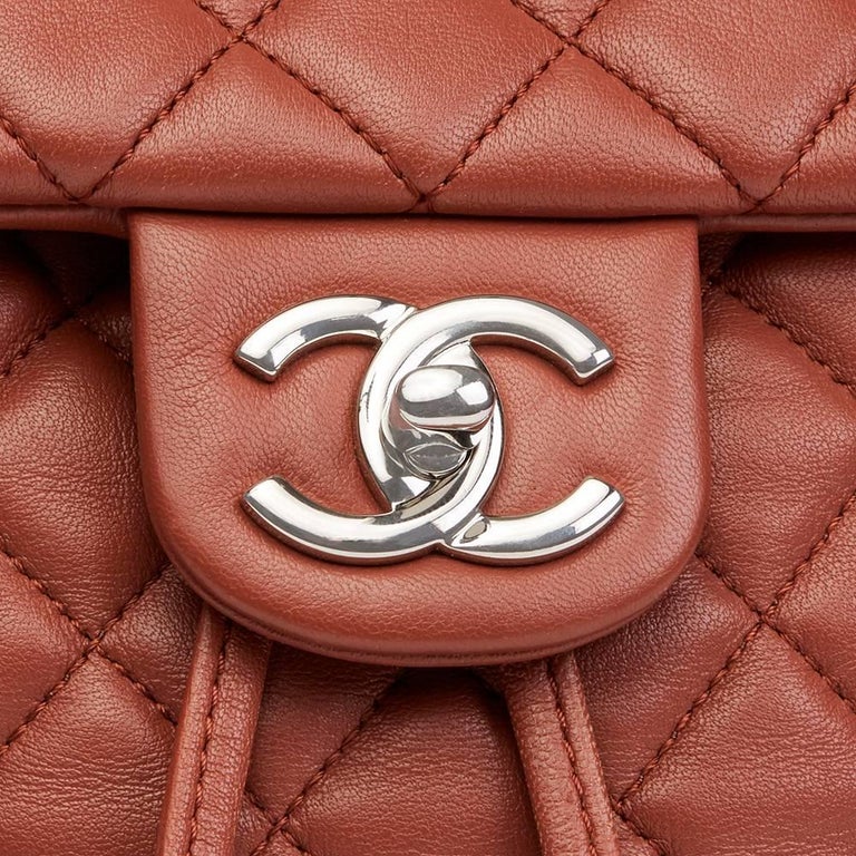 2016 Chanel Brick Brown Quilted Lambskin Small Urban Spirit Backpack at ...