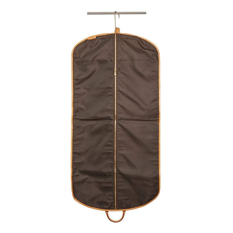 1999 Louis Vuitton Brown Coated Canvas Vintage Garment Cover at 1stdibs