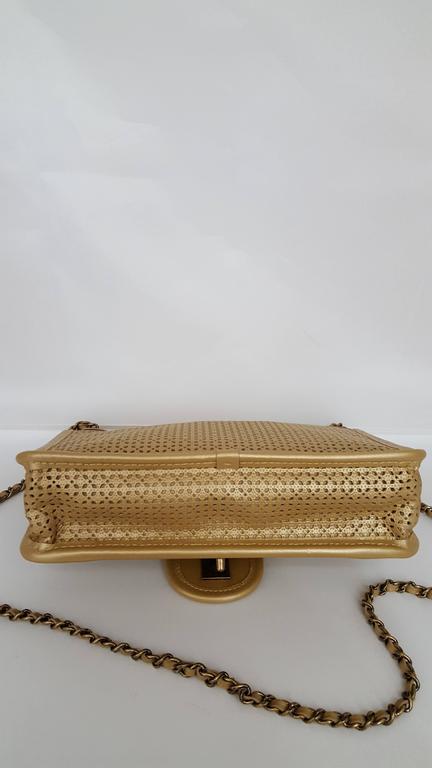 Chanel Rare Shoulder Flap Bag In Metallic Beige From the Dubai ...