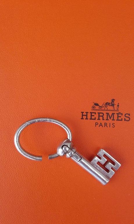 Hermes Key Ring Key Holder Charm Pendant Silver Collector Item RARE at ...