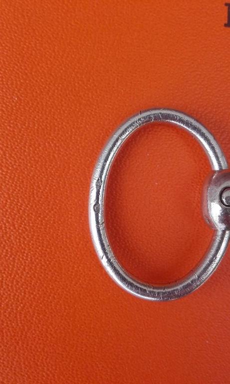 Hermes Key Ring Key Holder Charm Pendant Silver Collector Item RARE at ...
