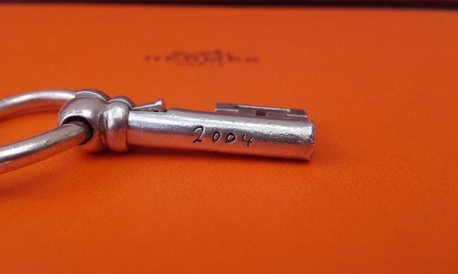 Hermes Key Ring Key Holder Charm Pendant Silver Collector Item RARE For ...