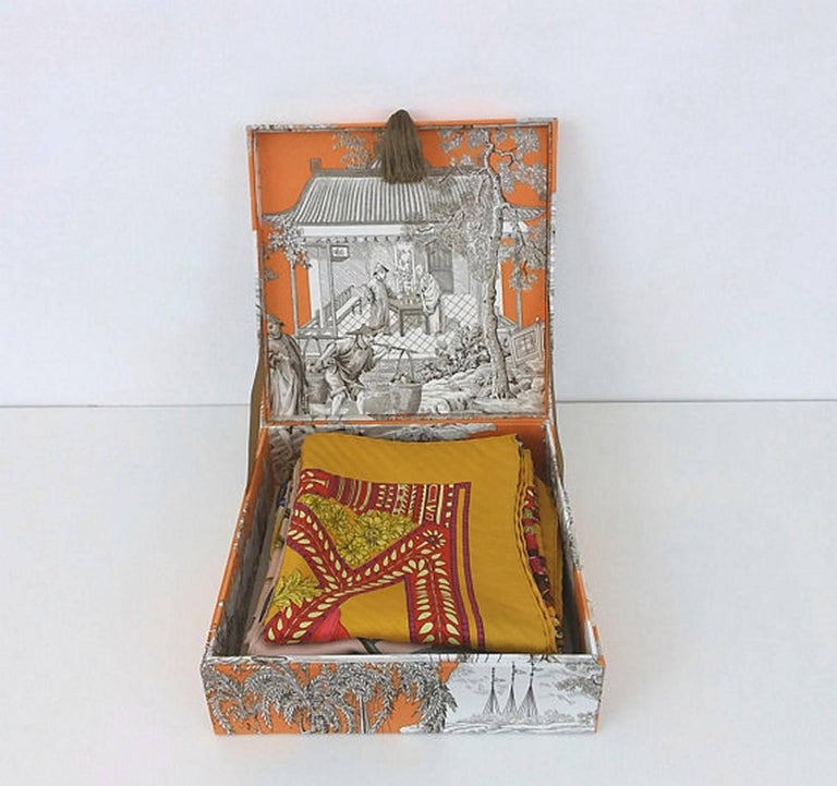 Box for Hermès Scarves Carré Storage Box Decorative Box Scarf Box ...