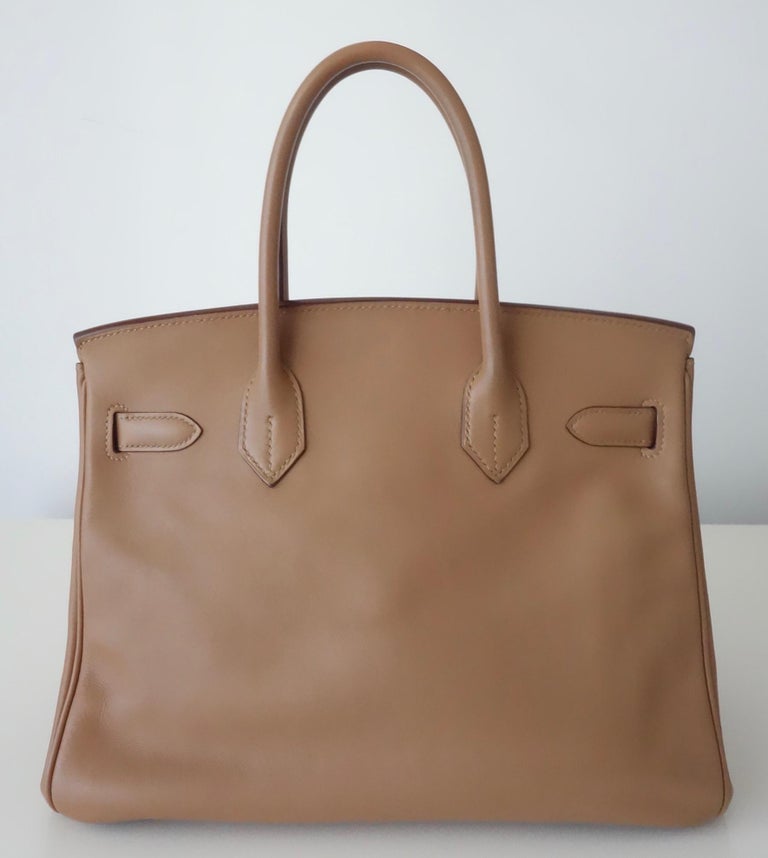 Hermès Swift Leather Biscuit Phw 30 cm Birkin Bag For Sale at 1stDibs