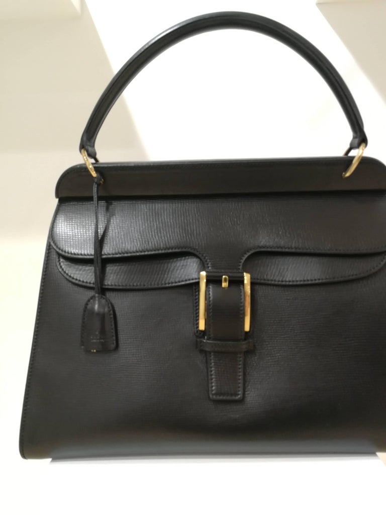 Gucci Black Leather "Kelly" Bag at 1stDibs | gucci kelly bag