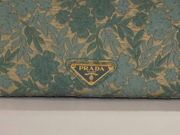 Prada Brocade Green Bag at 1stDibs | prada brocade bag, prada brocade ...